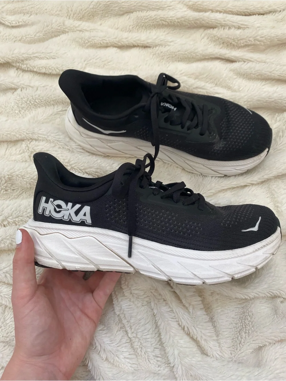 Hoka | Shoes | Hoka Arahi 7 Running Shoes Blackwhite Sneakers Sz 6b ...